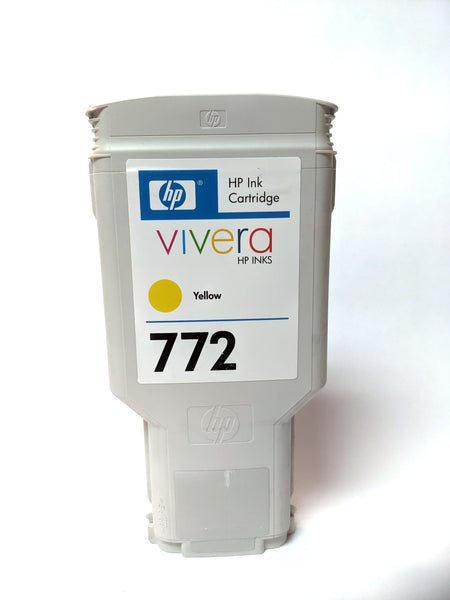 OEM HP 772 Yellow Ink Cartridge CN630A - Partially Used - 55% FULL MIN